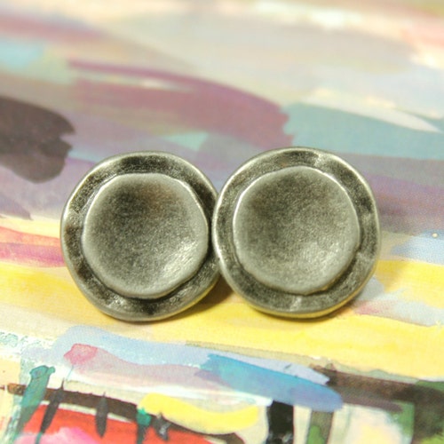Metal Buttons Round Metal Buttons Gray Silver Color - Etsy