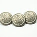 Metal Buttons Nordic Emblem Metal Buttons Copper White - Etsy