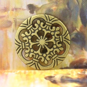 Metal Buttons - Roman Columns Metal Buttons , Antique Brass Color ...