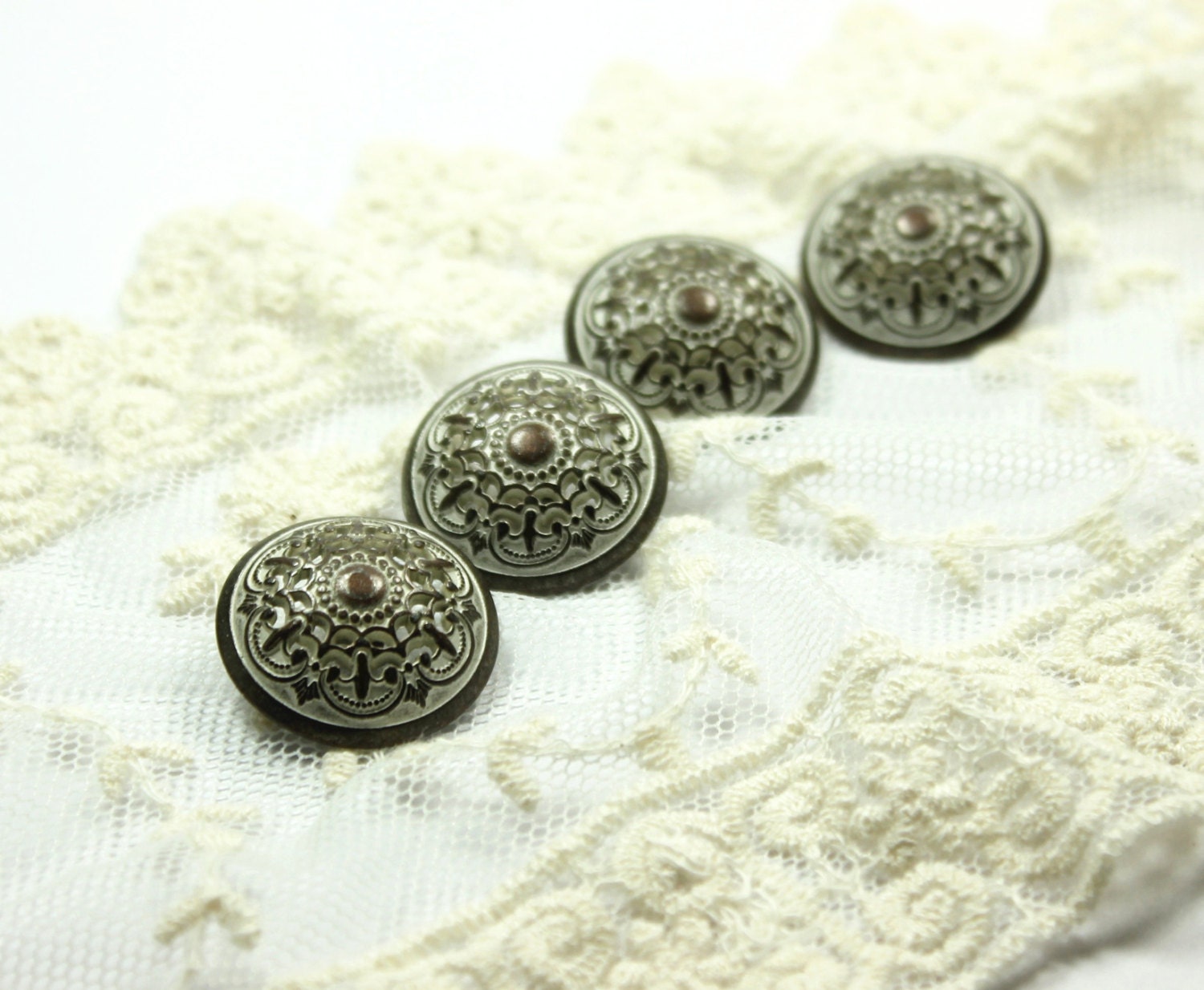 Metal Buttons Medieval Filigree Metal Buttons Copper - Etsy