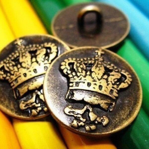 Crown Buttons - Etsy