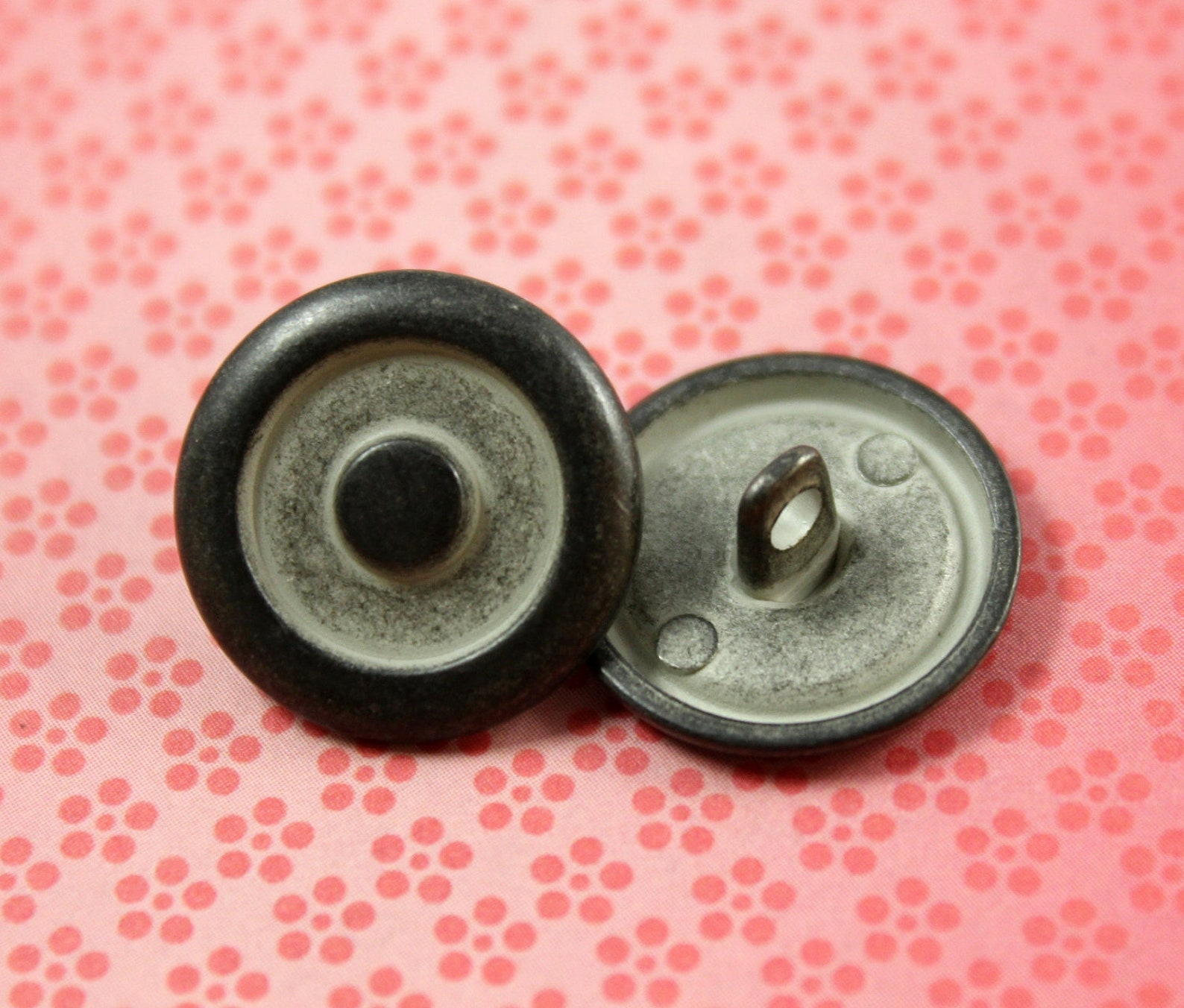 Metal Buttons Concentric Circles Metal Buttons Gunmetal - Etsy