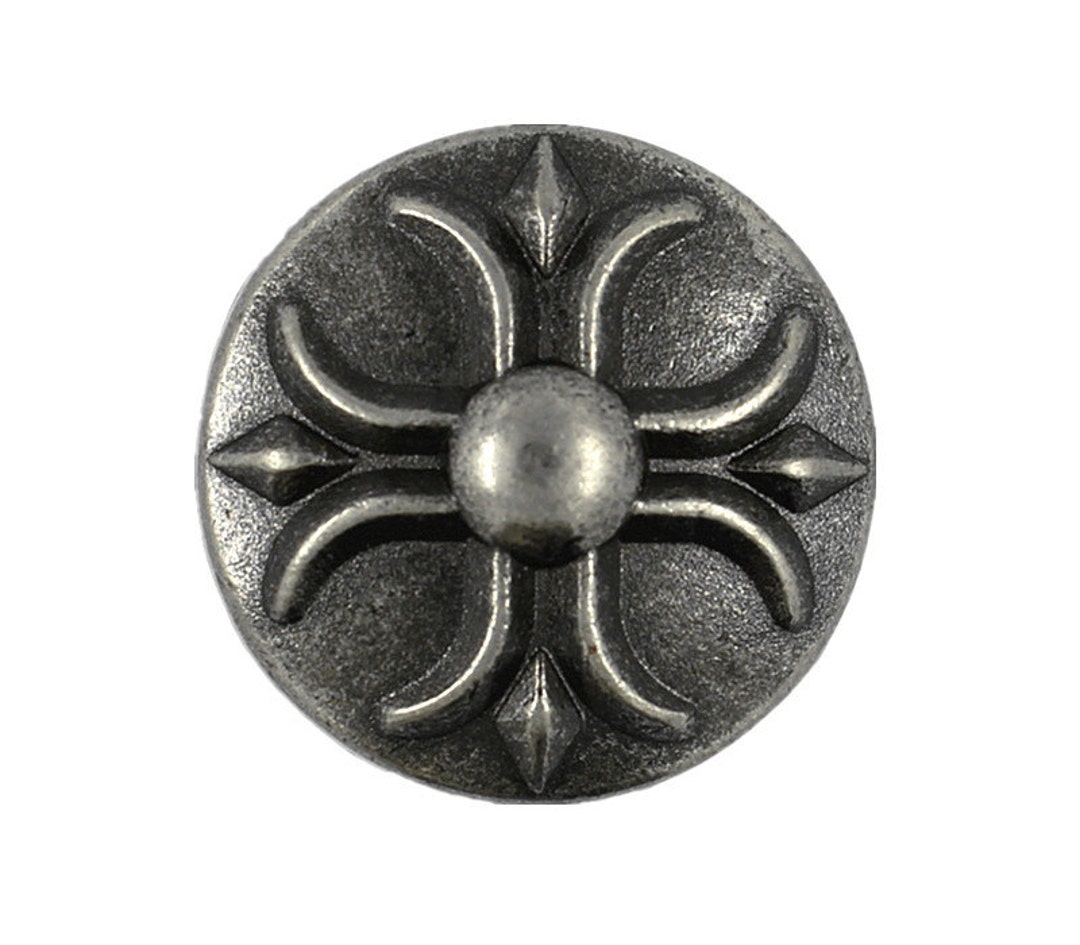 Flower Gray Silver Metal Rivet Sets - 0.79 Inch - 2 Pieces - Etsy