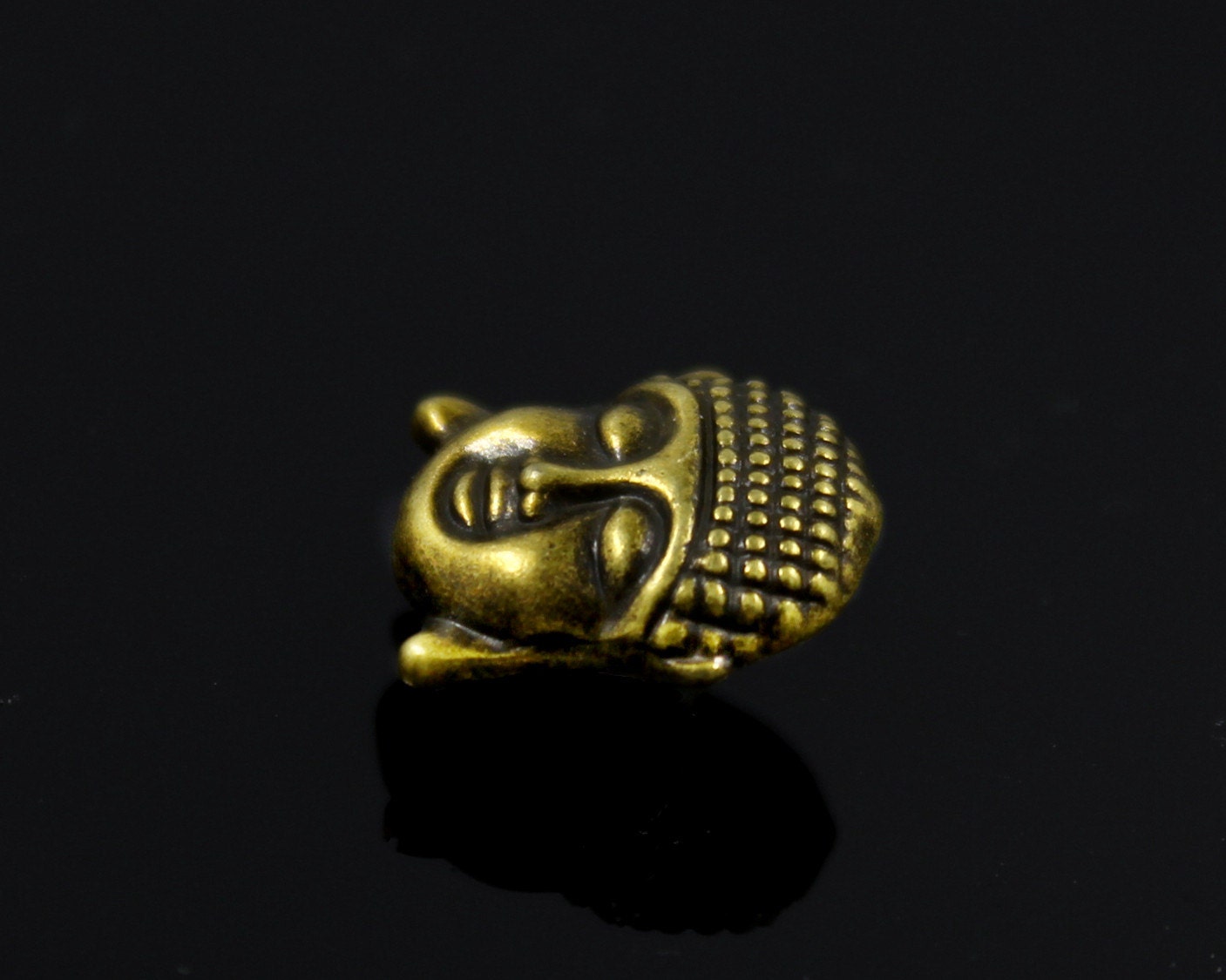 Zen Buddha Head Metal Buttons Antique Brass Color Shank | Etsy