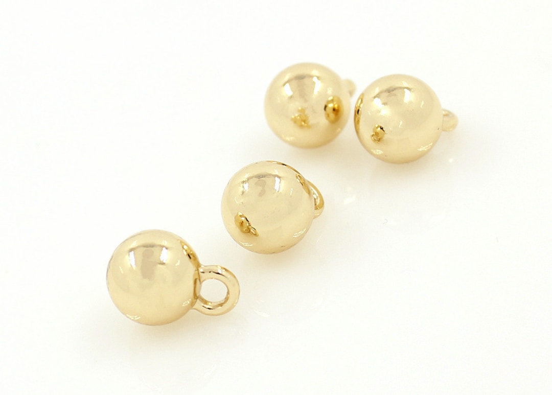 Metal Buttons - Gold Ball Shank Metal Buttons , 0.31 Inch , 10 Pcs - Etsy