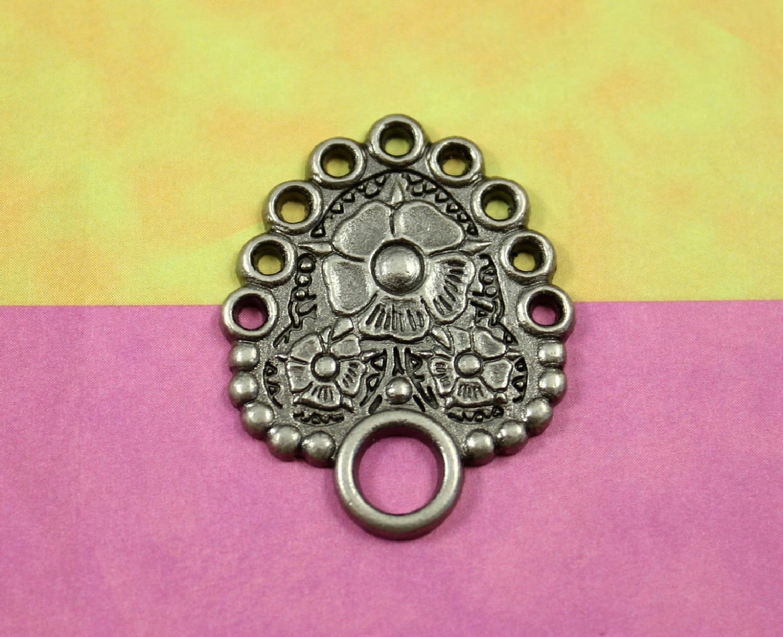 Cloak Clasp Fasteners Romantic Bouquet Design Gunmetal Cloak - Etsy