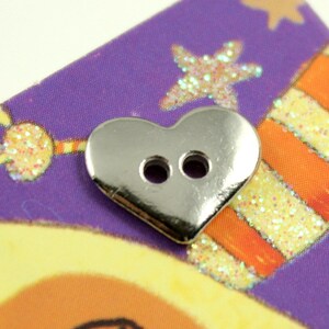 Wholesale - Metal Buttons - Silver Heart (50 in a Set) - Etsy