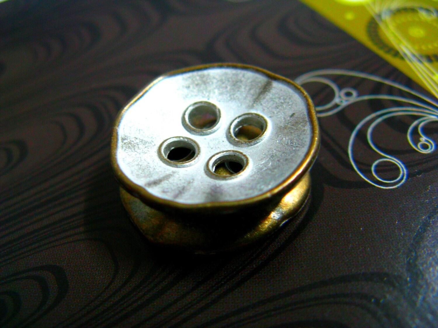 Metal Buttons Concave Metal Buttons Brass White Color 4 | Etsy