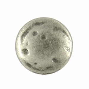 Metal Buttons - Gray Silver Metal Buttons , Shank , 0.39 Inch , 10 Pcs ...