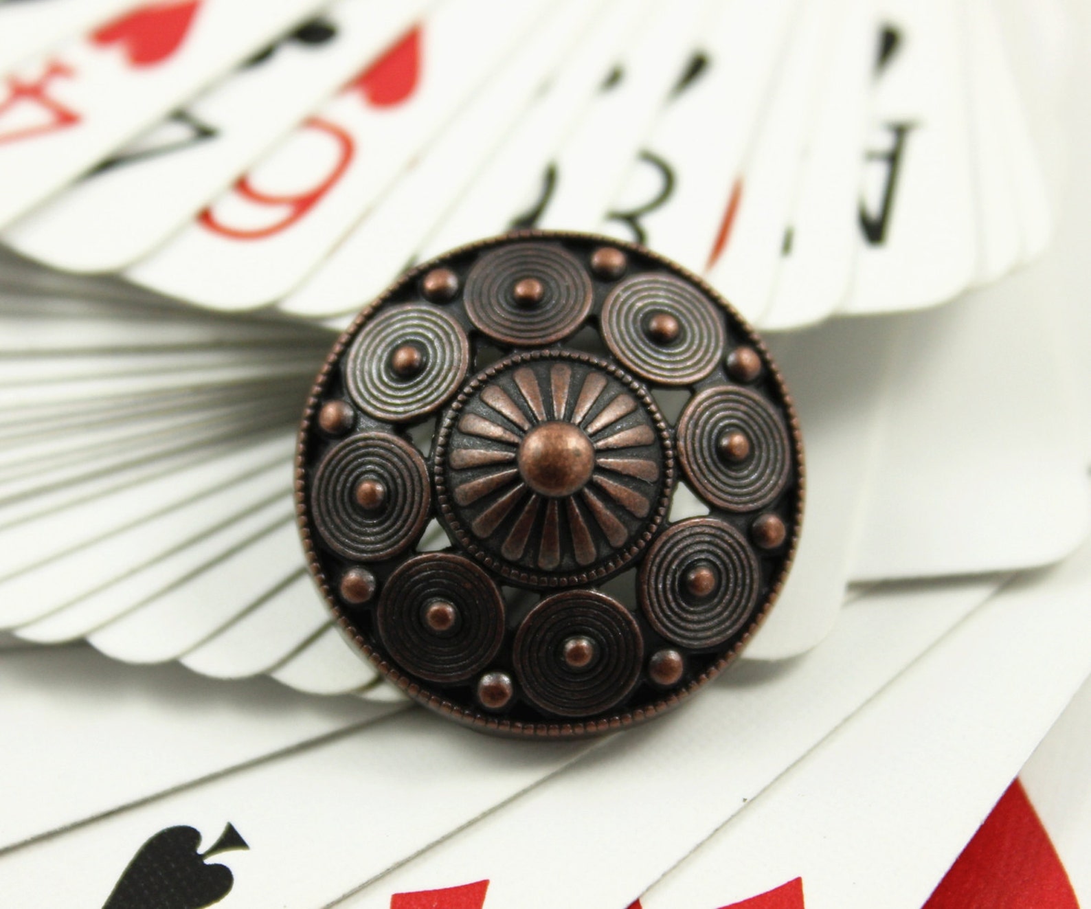 Metal Buttons - Carousel Tent Metal Buttons , Copper Color , Shank , 0. ...
