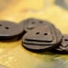Wooden Buttons - Antiqued Triangle and Round Cascading Brown Wood ...