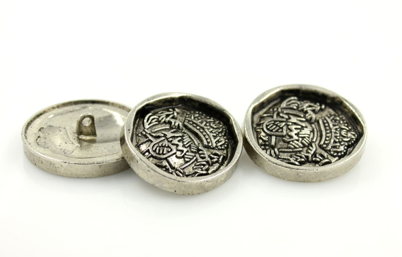 Metal Buttons Irregular Round Oracle Emblem Metal Buttons | Etsy