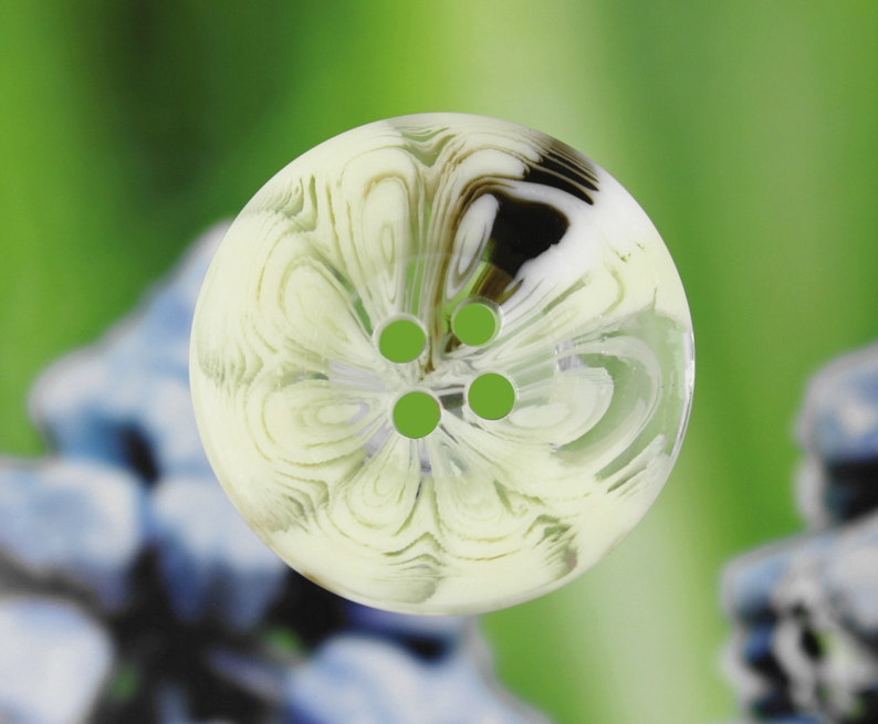 Resin Buttons Latte Art Pattern Translucent Resin Buttons. | Etsy