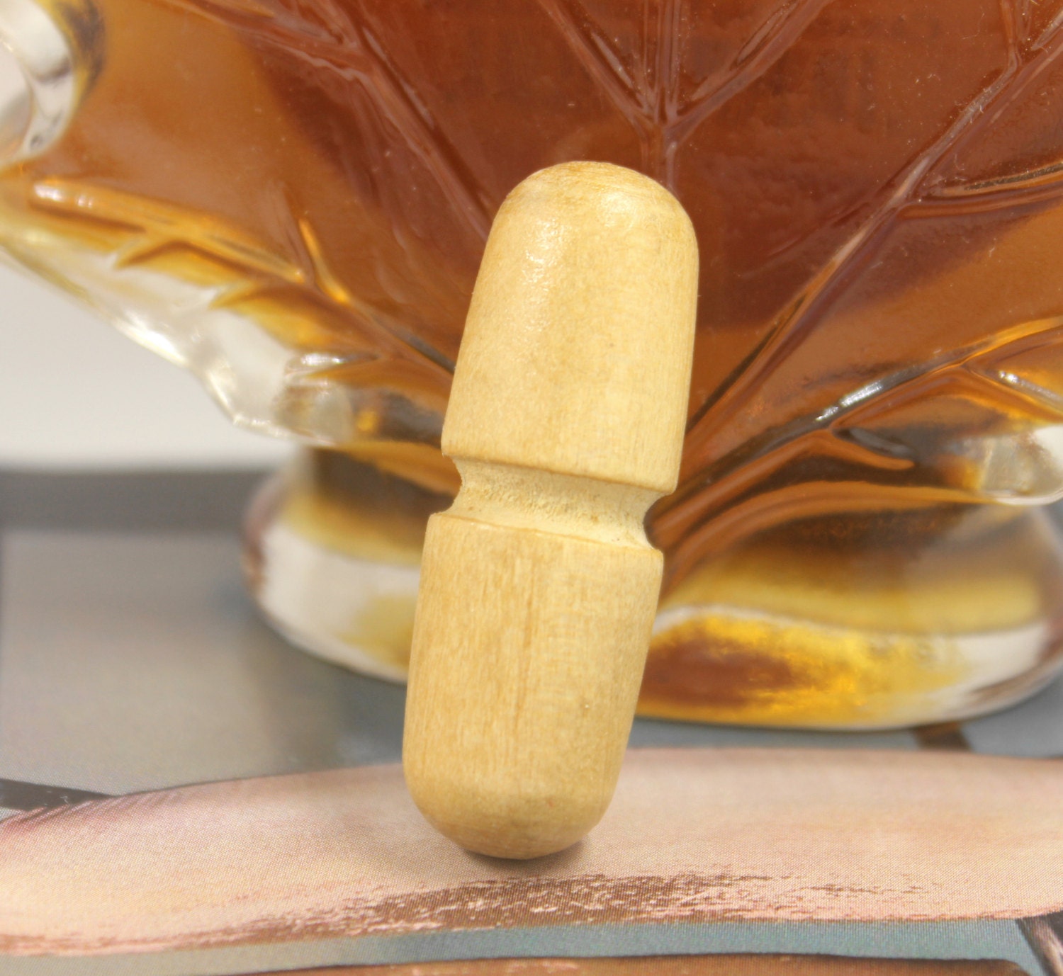 Wooden Buttons Groove Design Natural Wooden Toggles No Hole - Etsy