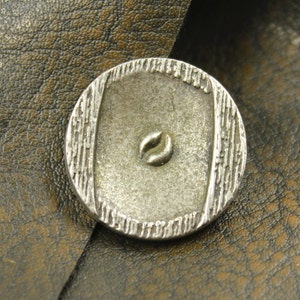 Metal Buttons - Screw Head Metal Buttons , Antique Silver Color , Shank ...