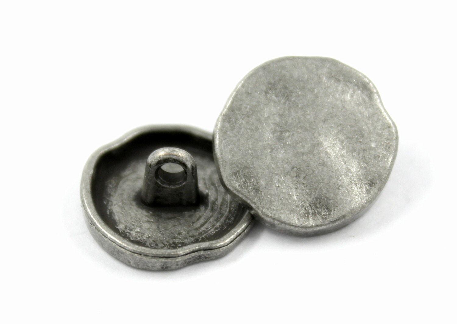 Metal Buttons Irregular Retro Silver Color Metal Shank | Etsy