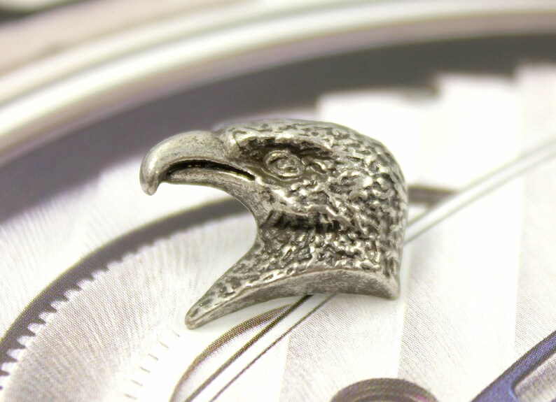 Metal Buttons Eagle Head Metal Buttons Antique Silver - Etsy