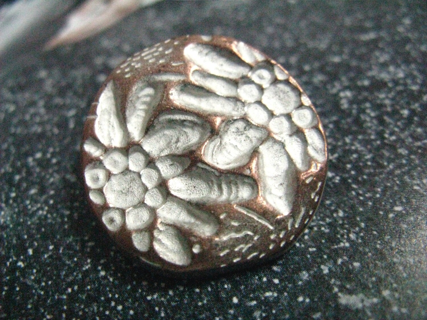 Metal Buttons Edelweiss Intaglio Metal Buttons Copper - Etsy
