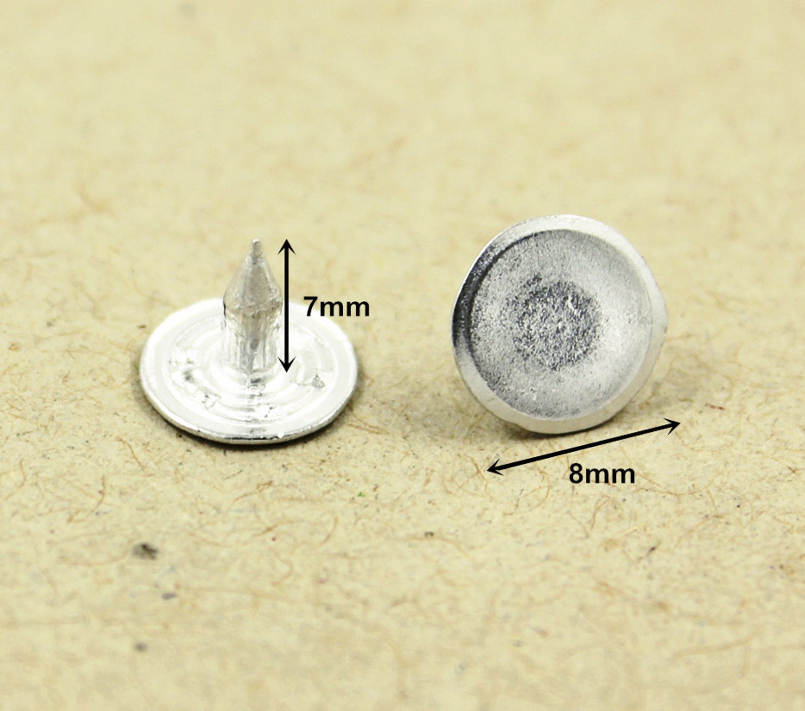 Cross Pattern Gunmetal White Metal Rivet Sets 0.35 Inch 10 - Etsy