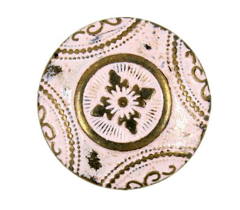 Metal Buttons - Carpet Patterns Metal Buttons , Retro Pink Color ...