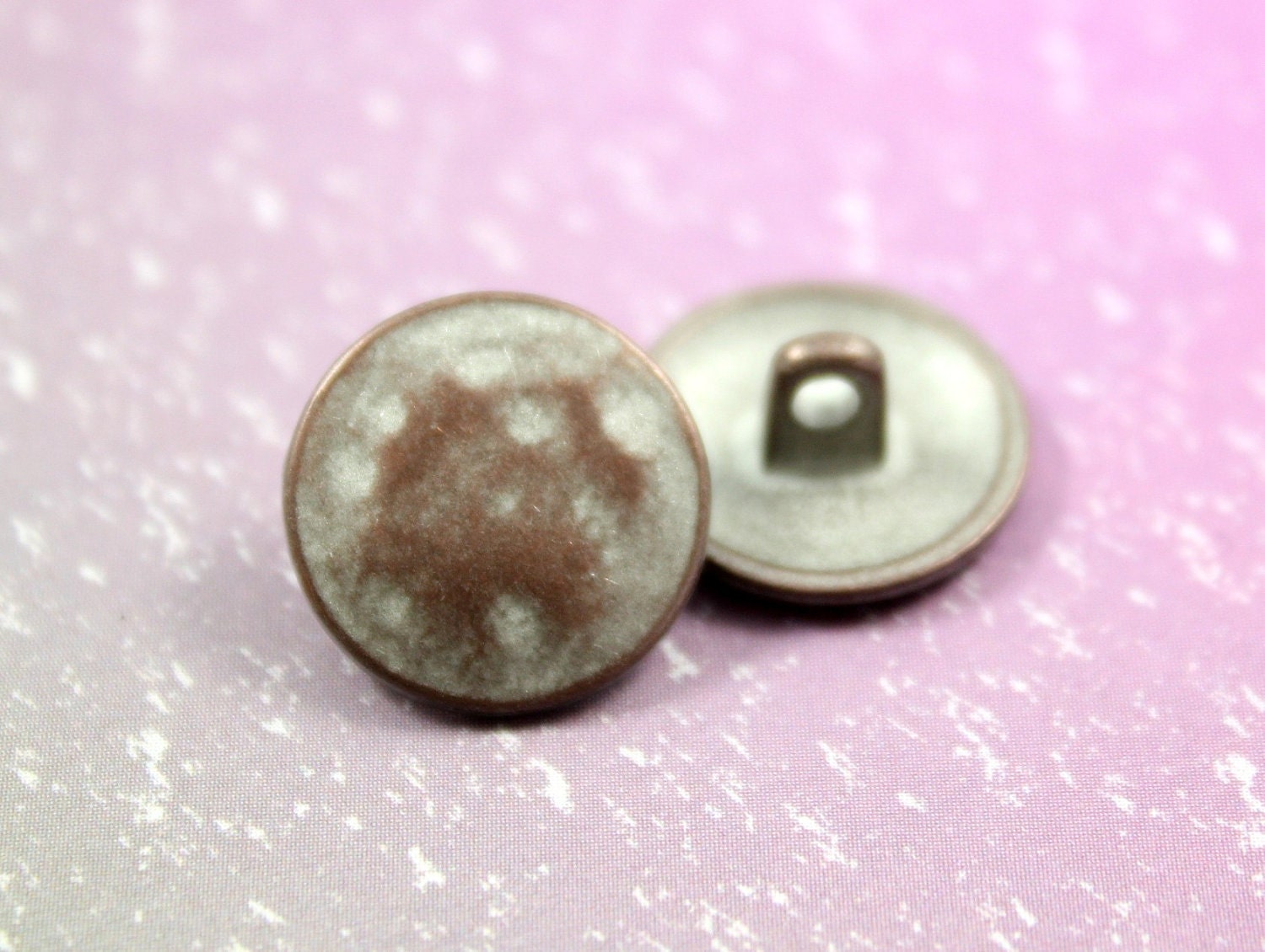Metal Buttons - Copper Patina Metal Buttons , Shank , 0.71 Inch , 10 ...