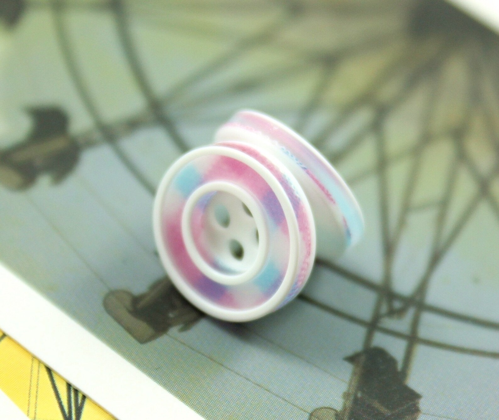 Fresh Buttons Cyan Theme Color Ring Plastic Buttons 0.51 - Etsy