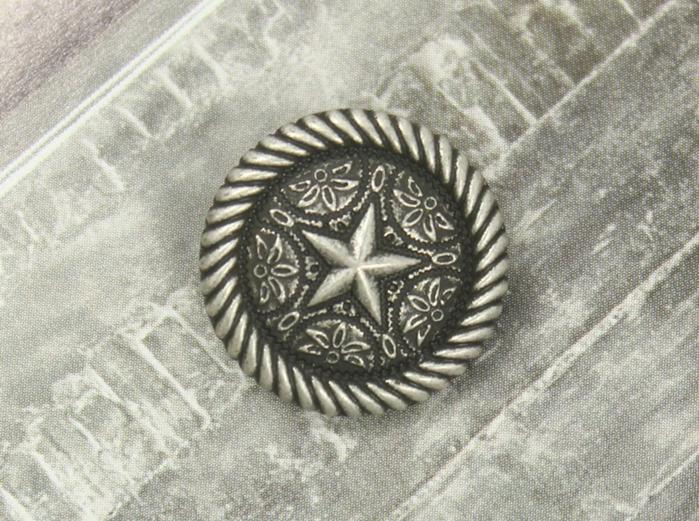 Metal Buttons Roped Star Metal Buttons Antique Silver - Etsy