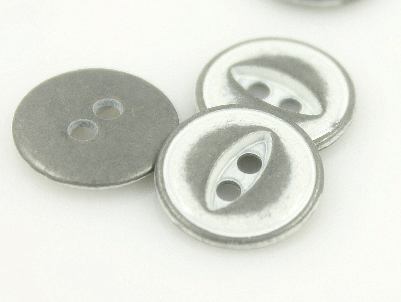 Metal Buttons Thread Groove Design Metal Buttons Gunmetal | Etsy