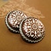 Metal Buttons - Carpet Pattern Metal Buttons , Copper White Color ...