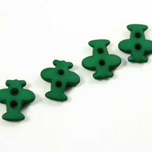 Set 10 Lovely Green Cartoon Airplane Design Plastic Buttons. 0.51 Inch ...