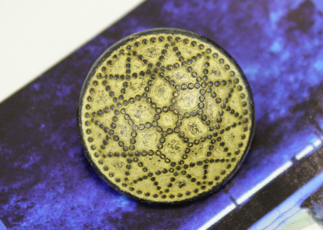 Metal Buttons Star Polygon Metal Buttons , Gunmetal Yellow Color ...
