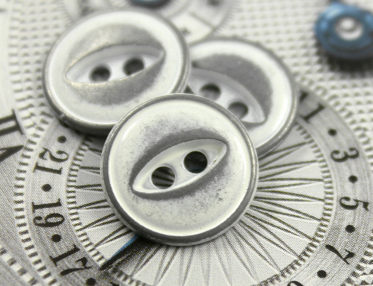 Metal Buttons Thread Groove Design Metal Buttons Gunmetal | Etsy