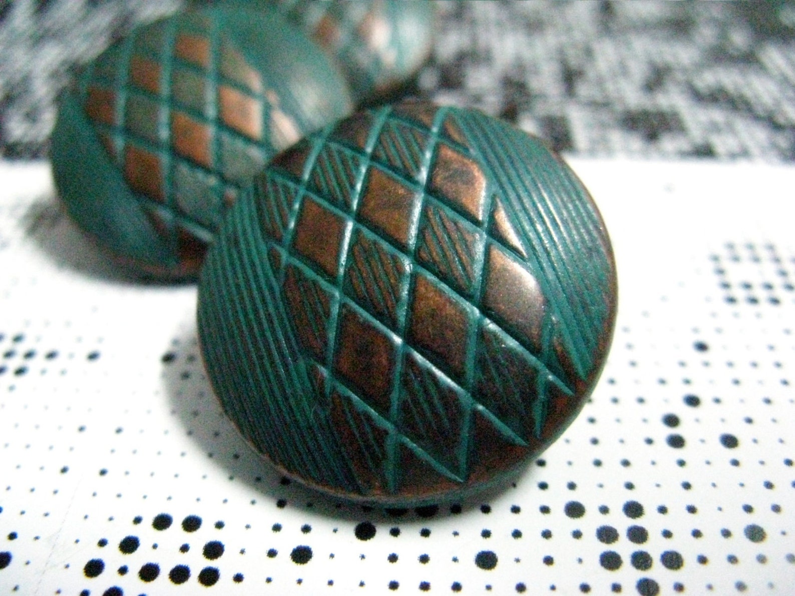 Cyan Buttons 10 Pieces of Special Cyan Rendering and Vintage - Etsy