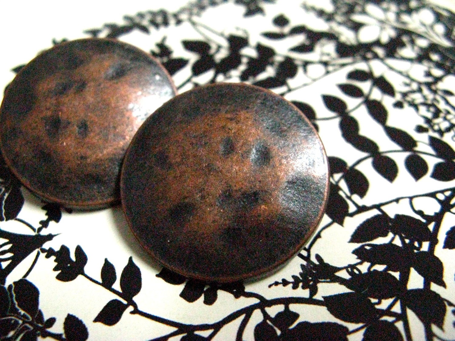 Metal Buttons - Antique Copper Metal Buttons , Shank , 18mm(0.71 Inch ...
