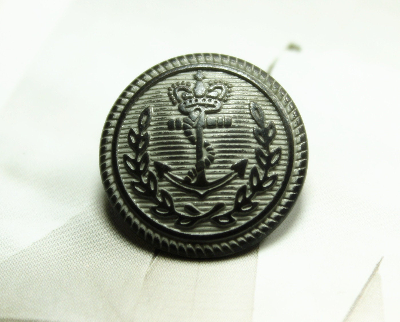 Metal Buttons Crown Anchor Metal Buttons Gunmetal Gary | Etsy