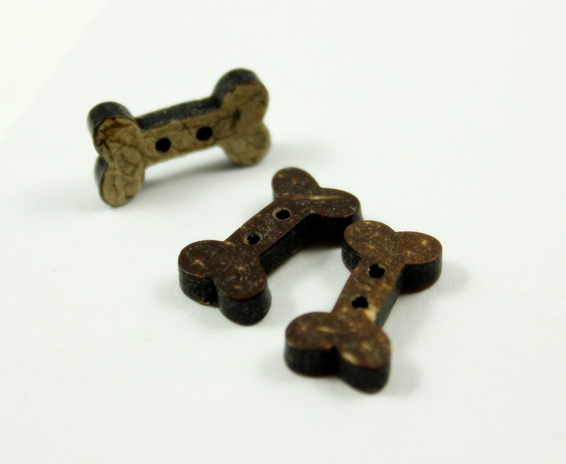 Bone Buttons Lovely Tiny Realistic Cute Bone Brown Coconut | Etsy