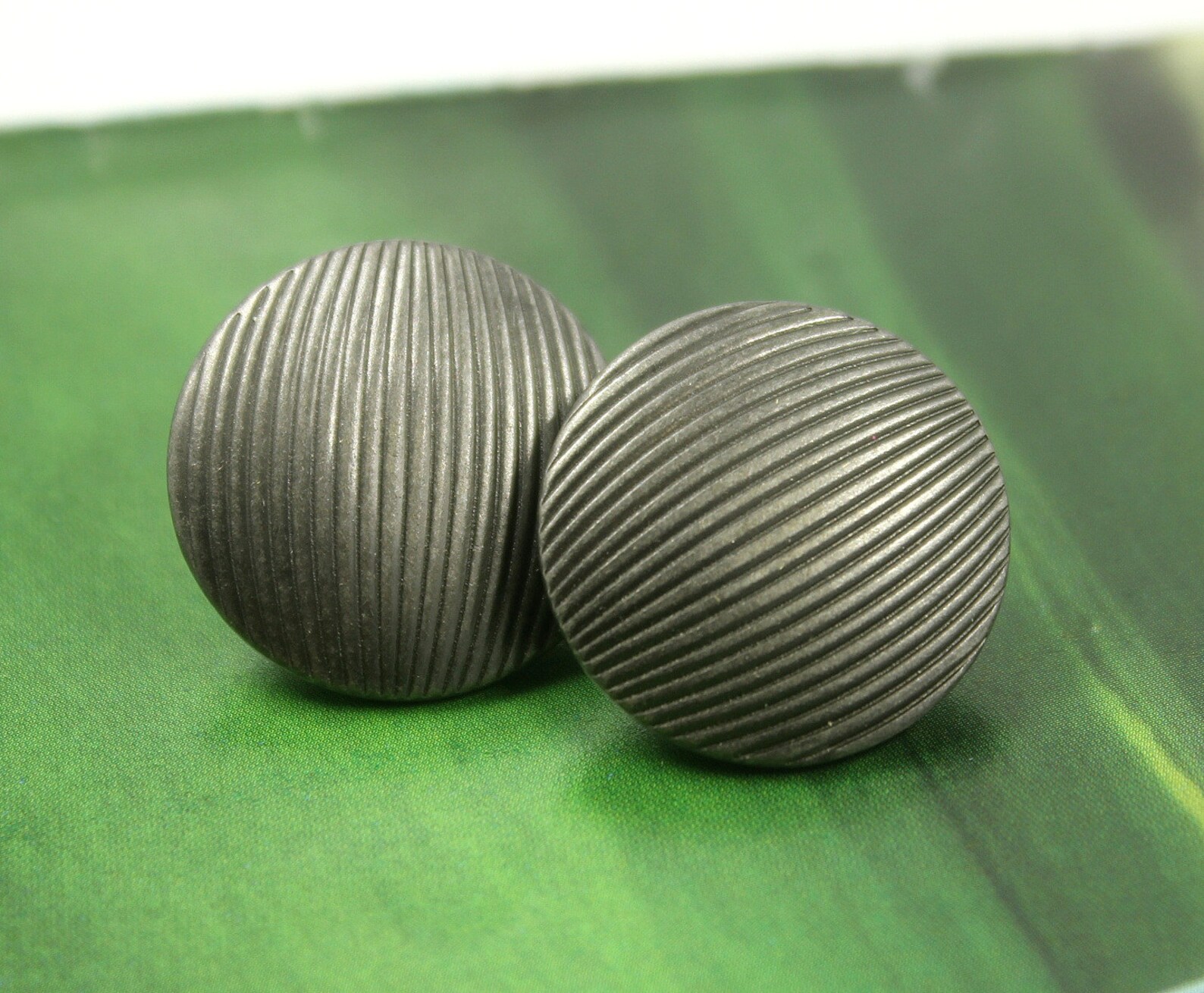 Metal Buttons Linear Stripe Metal Buttons Gunmetal Color - Etsy