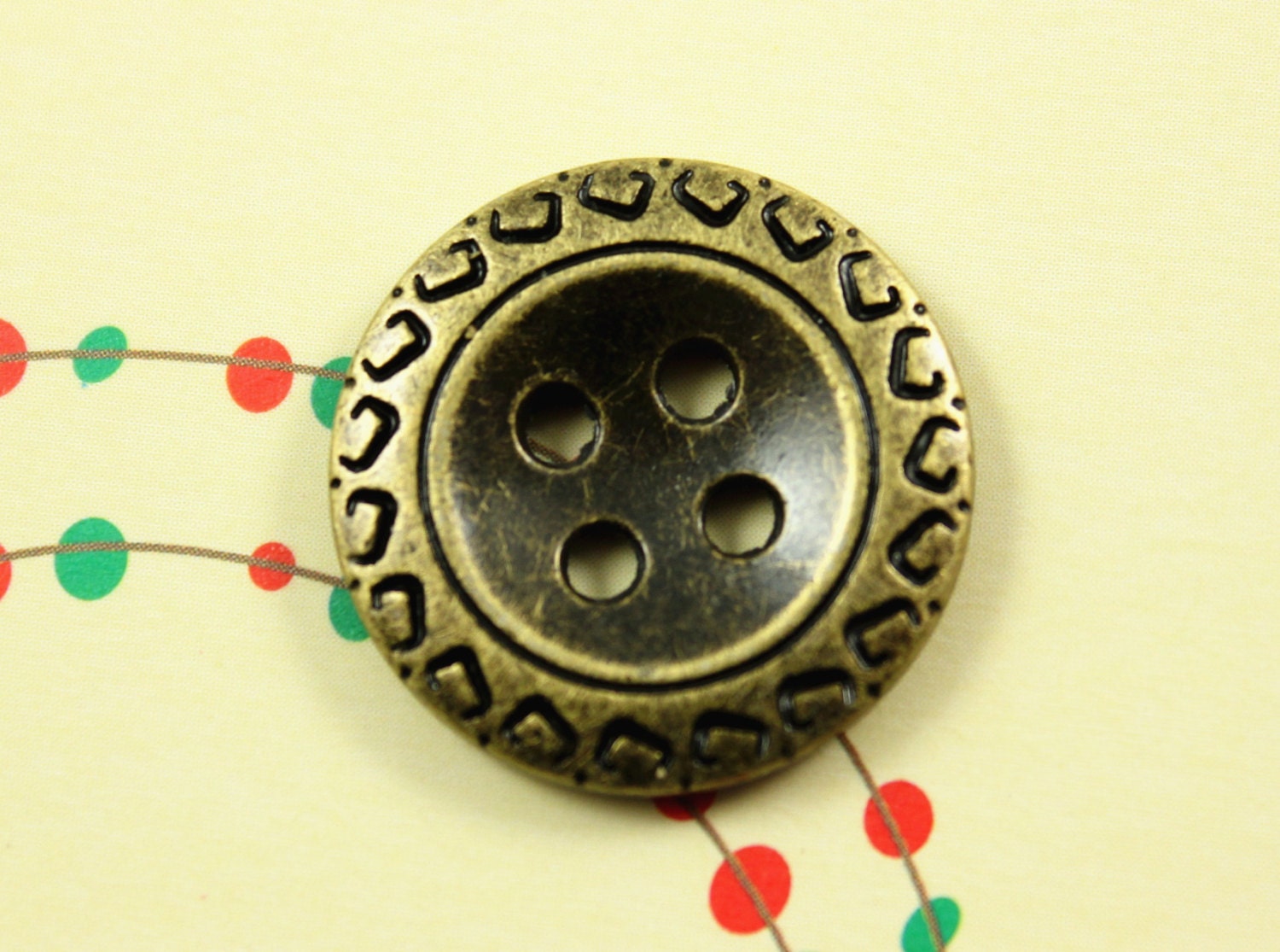 Metal Buttons ZIG-ZAG Metal Buttons Antique Brass Color | Etsy