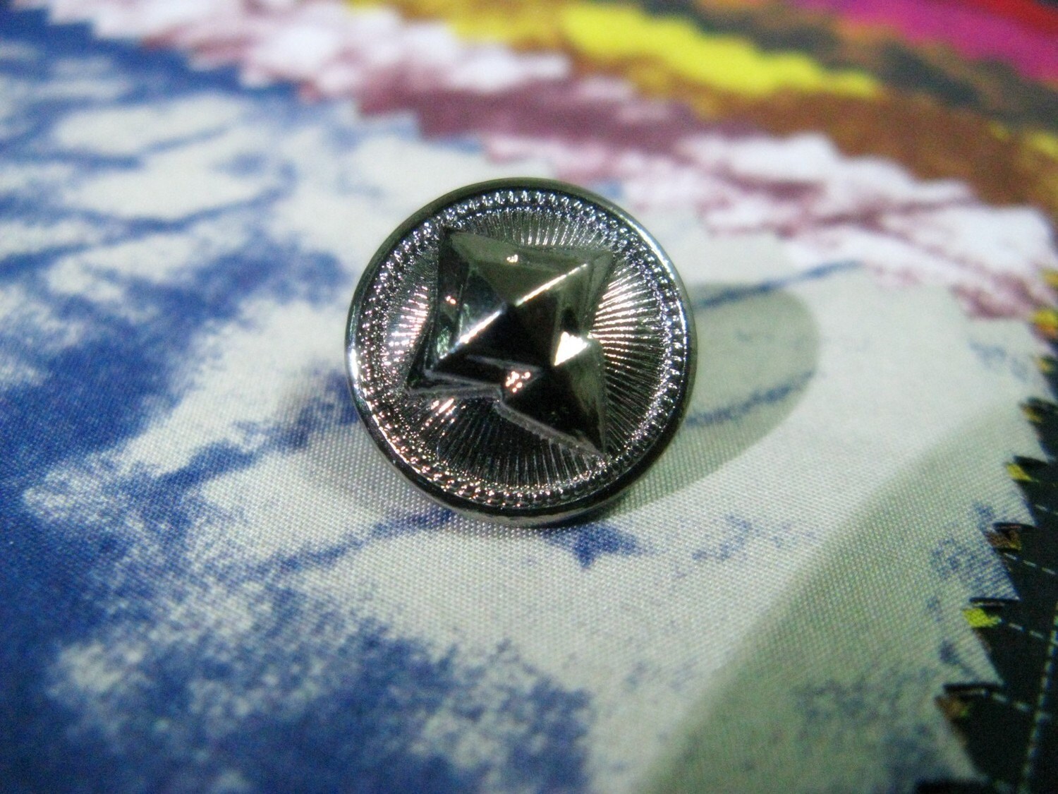 Metal Buttons Cross Star Metal Buttons Silver Color | Etsy