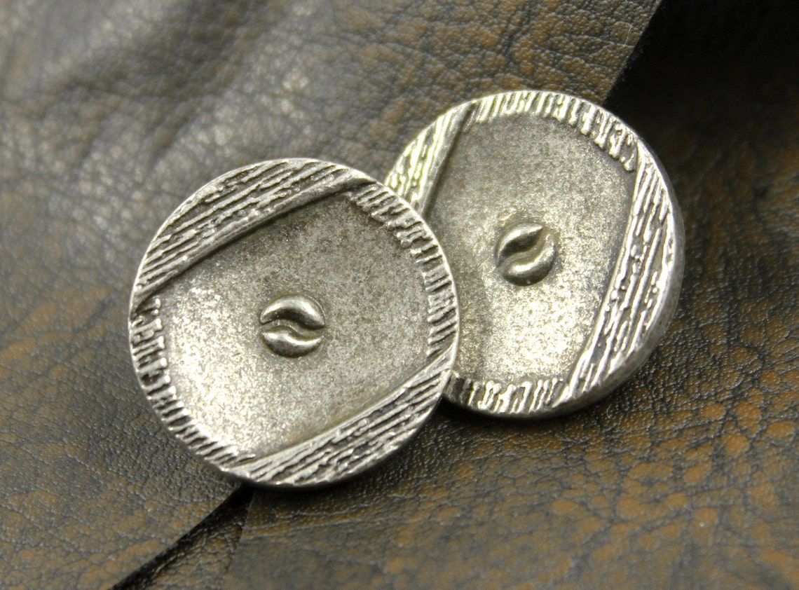 Metal Buttons Screw Head Metal Buttons Antique Silver | Etsy