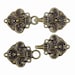 Cloak Clasp Fasteners - Stunning Antique Brass Baroque Fleur-de-lis ...