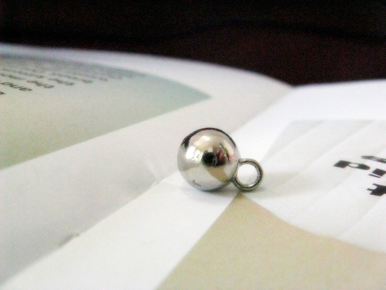 Metal Buttons Silver Ball Shank Metal Buttons 0.31 Inch - Etsy
