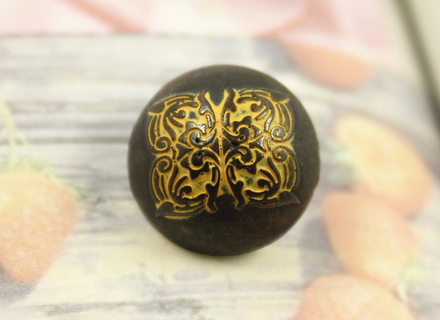 Metal Buttons Yellow Medieval Butterfly Metal Buttons | Etsy