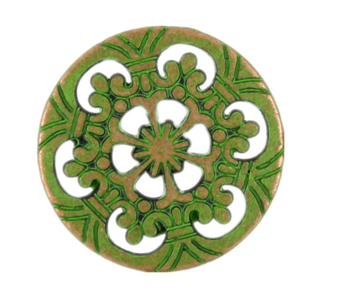 Metal Buttons Roman Columns Metal Buttons Green Copper | Etsy