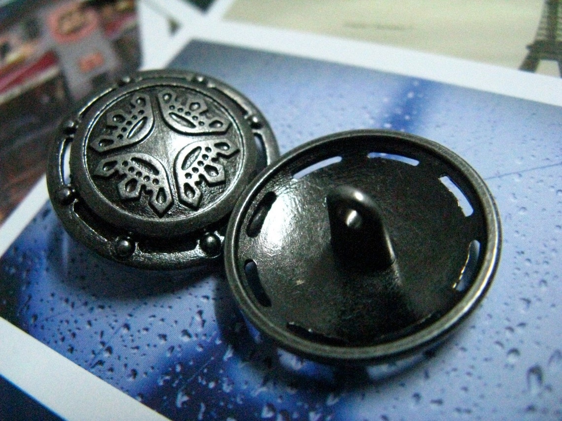 Metal Buttons Crowns Metal Buttons Gray Silver Color - Etsy