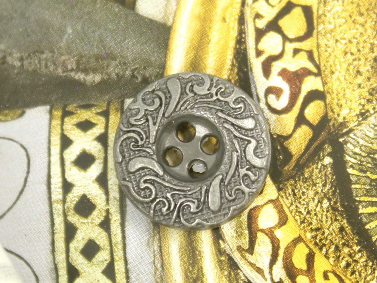 Metal Buttons Cirrus Circle Metal Buttons Gunmetal Color - Etsy