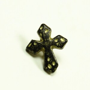 Metal Buttons - Cross Metal Buttons , Gunmetal Yellow Color , Shank , 0 ...