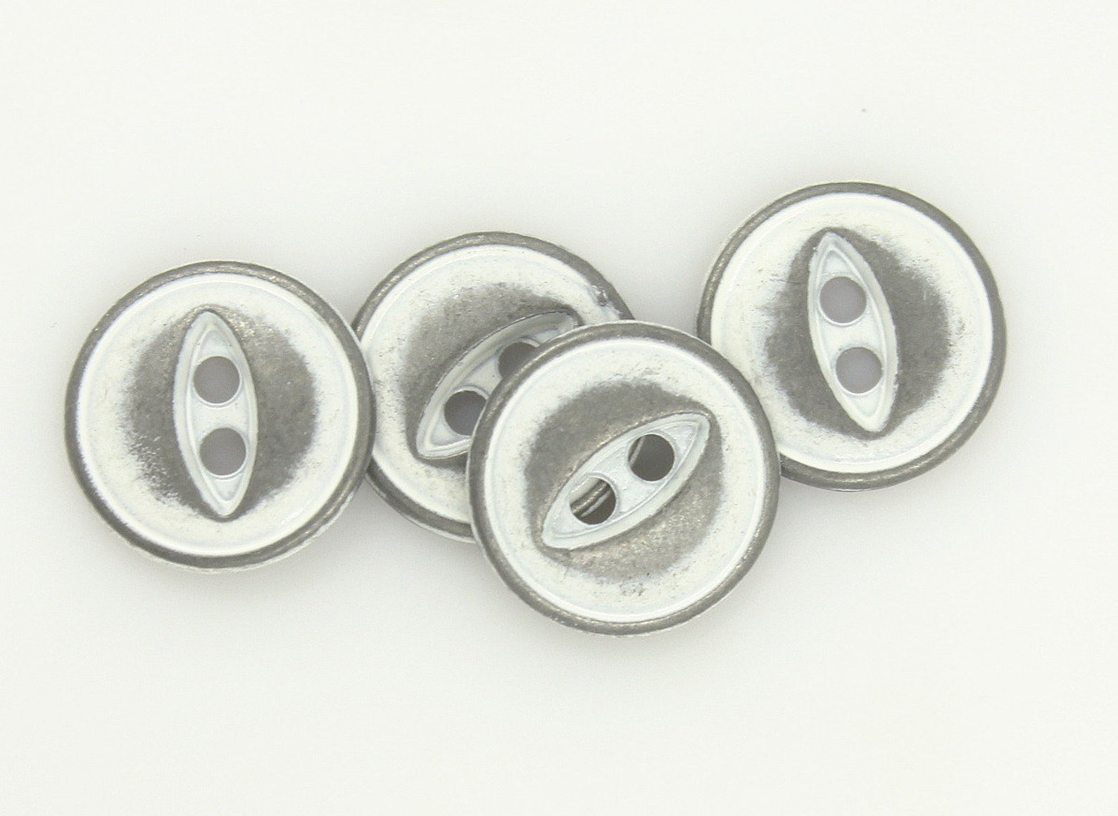Metal Buttons Thread Groove Design Metal Buttons Gunmetal - Etsy