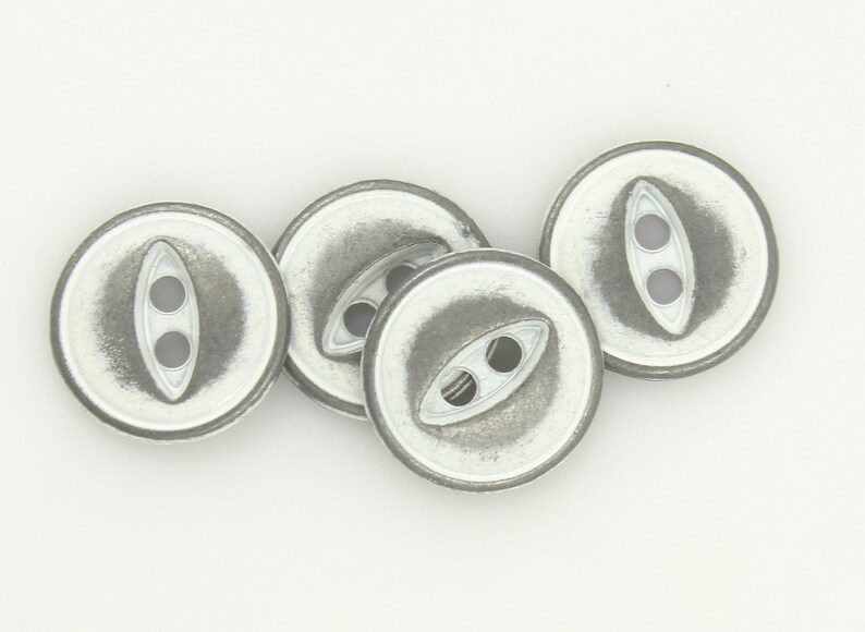 Metal Buttons Thread Groove Design Metal Buttons Gunmetal - Etsy