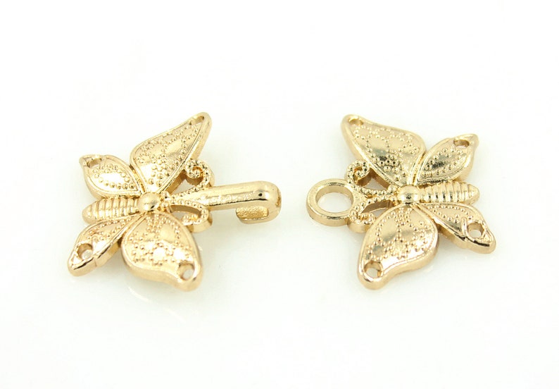 Cloak Clasp Fasteners Butterfly Cloak Clasp Gold Hook and - Etsy